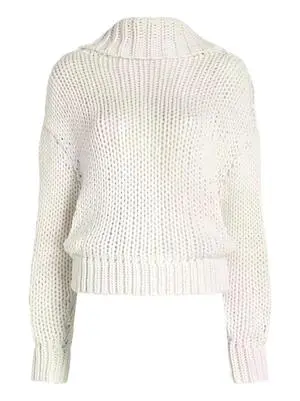 Proenza Schouler Draped Sweater - Neutrals