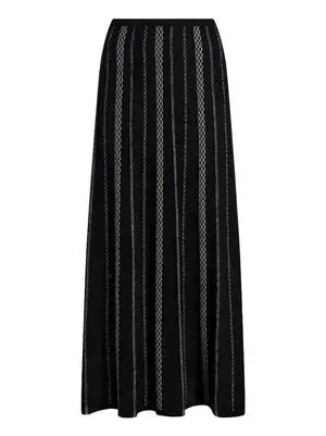 Proenza Schouler White Label Textured Maxi Skirt - Black