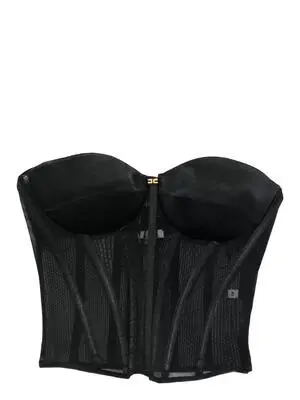 ELISABETTA FRANCHI Mesh Corset Top