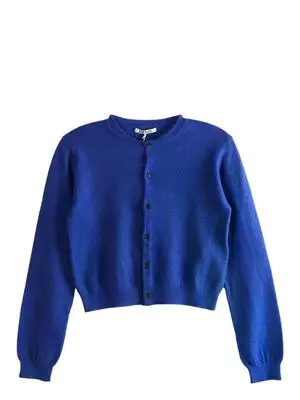 Auralee Button Cardigan - Blue