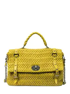 Miu Miu Matelassé Shoulder Bag - Yellow