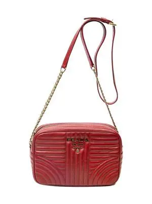 PRADA Diagramme Quilted Chain Bag