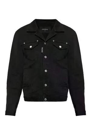 Dsquared2 Buttoned Cotton Jacket - Black