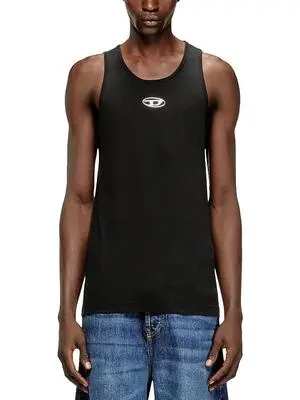 DIESEL Logo Graphic Tank Top - Black