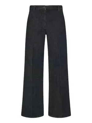 THE ROW Vita Straight Leg Jeans - Black