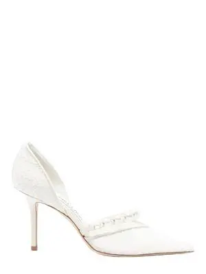 JIMMY CHOO Aurelie Pearl-lace Pumps - White