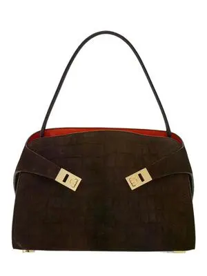 FERRAGAMO Hug Soft Shoulder Bag - Brown