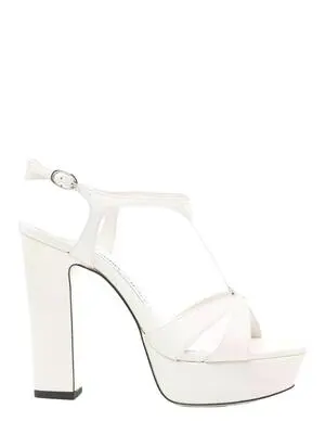 JIMMY CHOO Kesia Platform Sandals - Neutrals