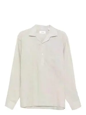 LARDINI Button-up Pocket T-shirt - Neutrals