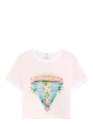 Casablanca Logo-print T-shirt - Pink