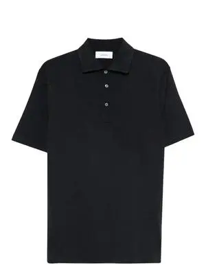 LARDINI Buttoned Polo Shirt - Blue
