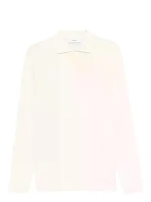 LARDINI Long-sleeve Polo Shirt - Neutrals