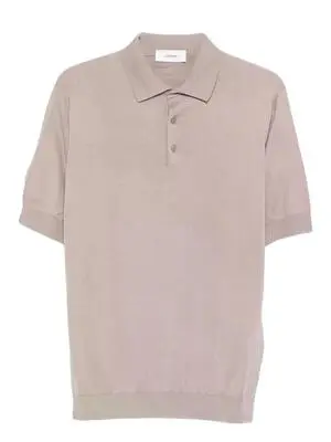 LARDINI Buttoned Polo Shirt - Brown