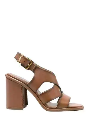 Michael Kors Raven Criss-cross Sandals - Brown