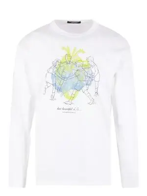 UNDERCOVERISM Graphic-print Long-sleeve T-shirt - White