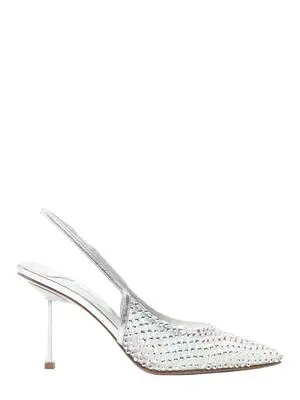 LE SILLA Gilda Embellished Slingback Pumps - Silver