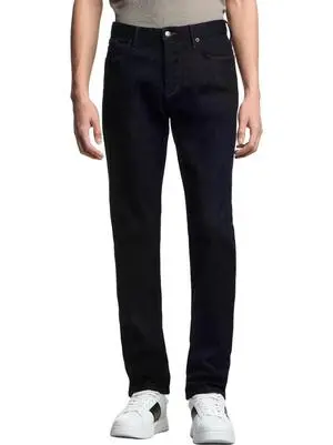 Emporio Armani Logo Patch Five-pocket Jeans - Blue