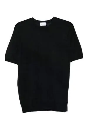 SCAGLIONE Crew-neck Short-sleeve T-shirt - Black
