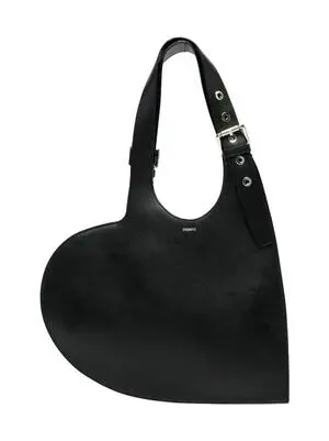 Coperni Heart Buckle Shoulder Bag - Black