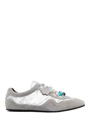 Cecilie Bahnsen Blaise Embellished Sneakers - Grey