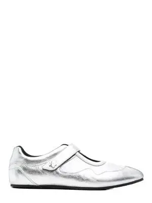 Cecilie Bahnsen Cosmo Leather Sneakers - Silver
