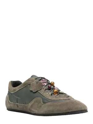 Cecilie Bahnsen Blaise Suede Sneakers - Green