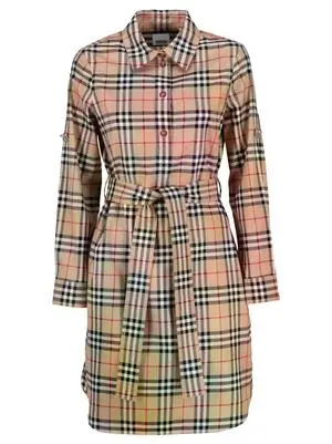 BURBERRY Patterned Shirt Dress