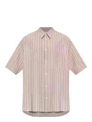 MARANT Labilio Striped Chest-pocket Shirt - Pink
