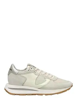 PHILIPPE MODEL Metallic Panel Tropez Haute Low Top Sneakers