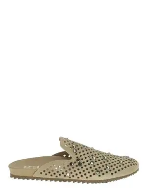 PEDRO GARCIA Braidy Perforated Mules - Neutrals