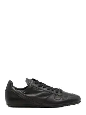 Rick Owens Leather Sneakers - Black