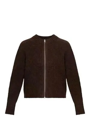SAMSOE SAMSOE Zip-up Cardigan - Brown