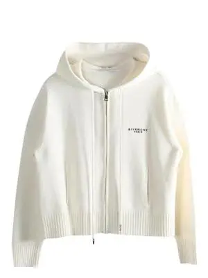 Givenchy Zip Up Cardigan Ivory