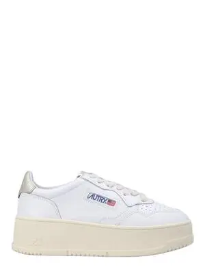 AUTRY Medalist Platform Low Sneakers - Platinum/white