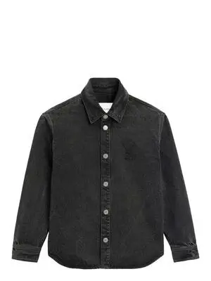 Ami De Coeur Crochet Denim Jacket - Black