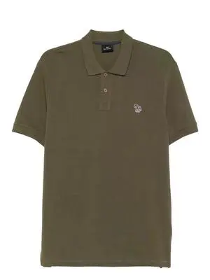 Paul Smith Zebra-patch Regular-fit Polo Shirt - Green