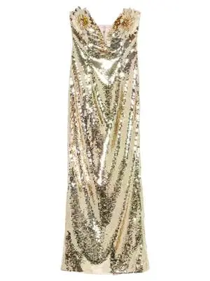 Retrofete Amulet Maxi Dress - Gold