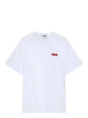 MSGM Logo-print T-shirt - White