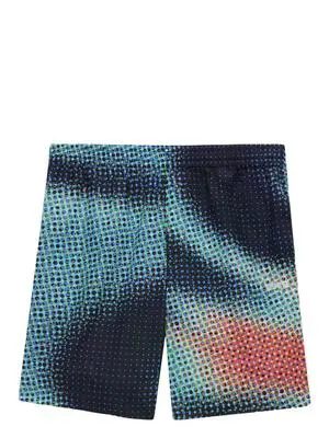 MSGM Printed Shorts - Blue