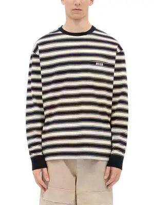 MSGM Striped Pocket T-shirt