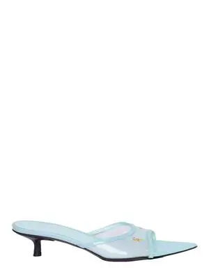 MSGM Floral Print Sandals - Blue