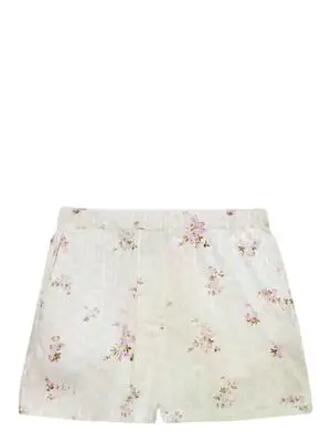 MSGM Floral-print Shorts - Neutrals