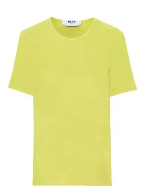 MSGM Logo-patch T-shirt - Green