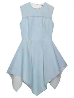 MSGM Sleeveless A-line Dress - Blue