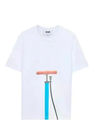 MSGM Graphic-print T-shirt - White