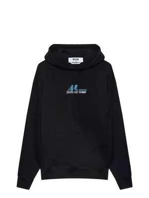 MSGM Graphic Hoodie - Black