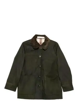 AIAYU Corduroy-collar Jacket - Green