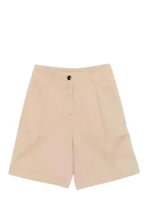 AIAYU Pleated Cotton Shorts - Neutrals