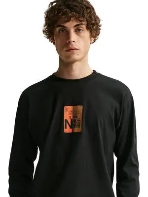 Nike Sb Long-sleeve Loose Skate T-shirt - Black