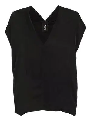 THOM KROM V-neck Blouse - Black